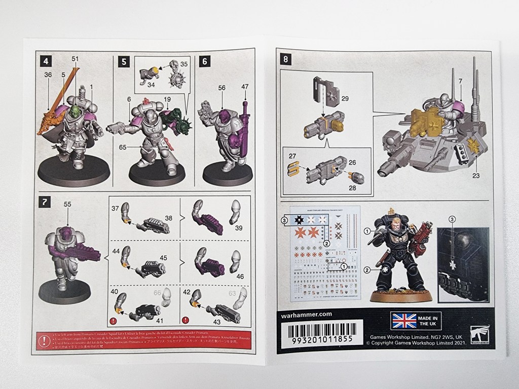 Black Templars Instructions