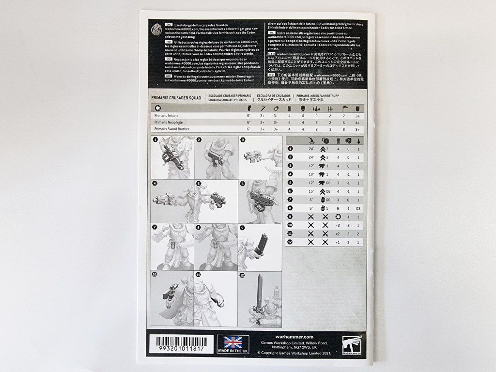 Black Templars Instructions