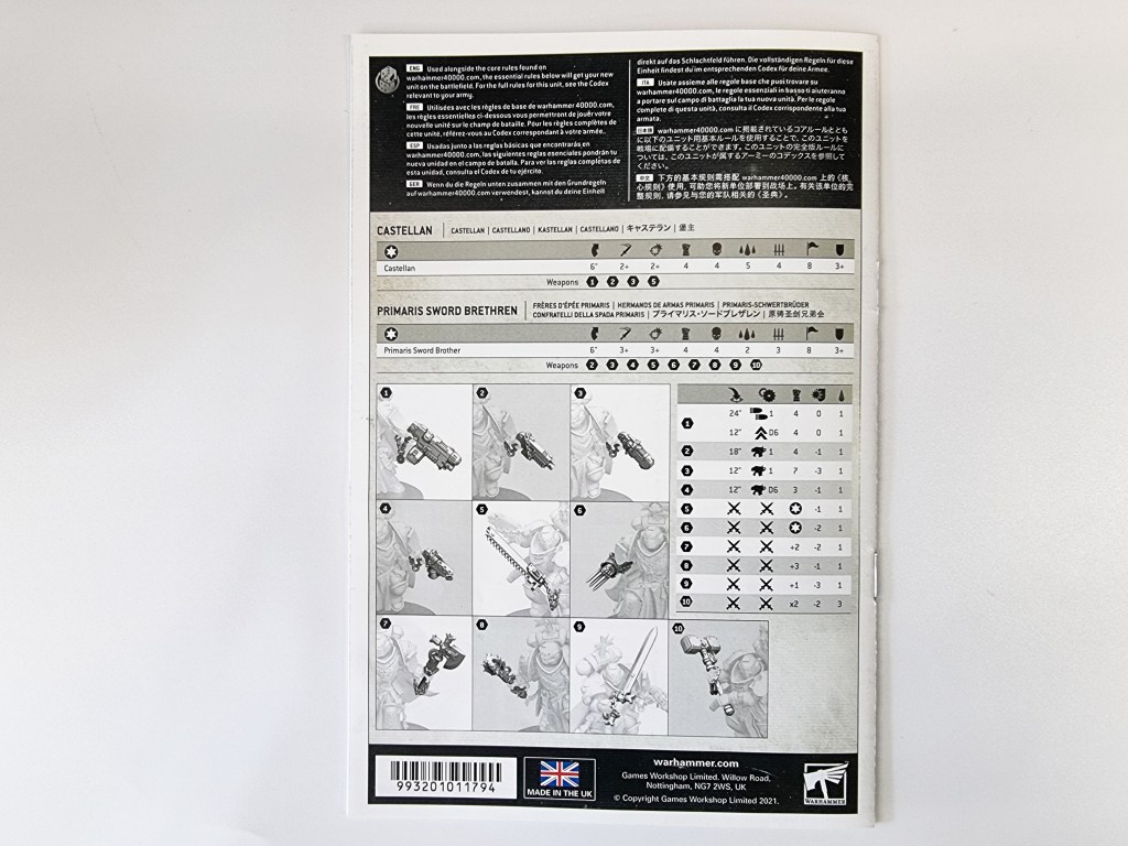 Black Templars Instructions